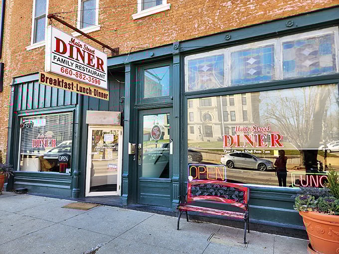 That classic hanging sign promises exactly what you'll find inside: honest food served with small-town hospitality that big cities try desperately to replicate.