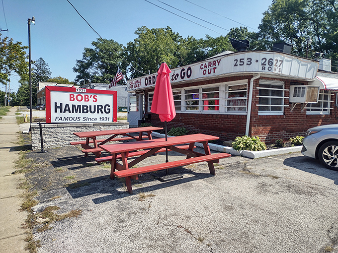 Time travel isn't a myth—it's a brick building with a red sign that's been serving Akron's hungry masses since FDR was in office.