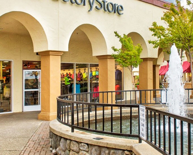 Mediterranean elegance meets bargain hunting paradise at Folsom Premium Outlets, where fountains and arched entryways create a shopping atmosphere worth the drive.