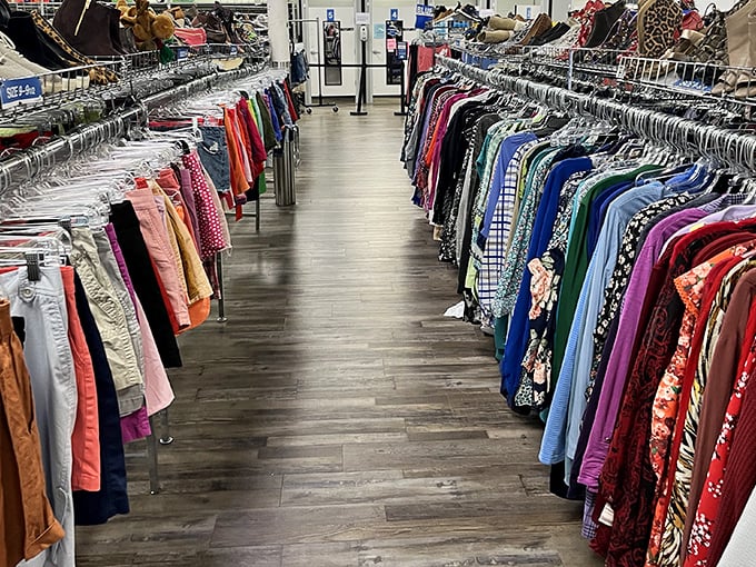 ThriftSmart's cheerful yellow lightbulb logo isn't just cute branding—it's the perfect symbol for the "aha!" moments waiting inside this Nashville treasure trove.