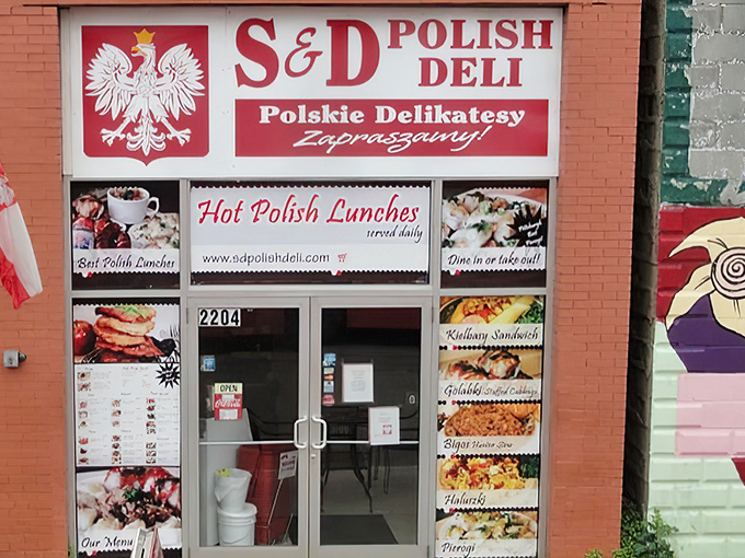 Like finding a portal to Warsaw on Penn Avenue, S&D's storefront proudly displays Poland's eagle emblem—a guardian of authentic flavors in Pittsburgh.