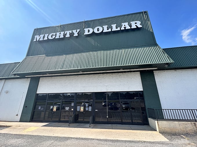 The green giant of bargain hunting stands ready to welcome your wallet and your wildest shopping dreams.