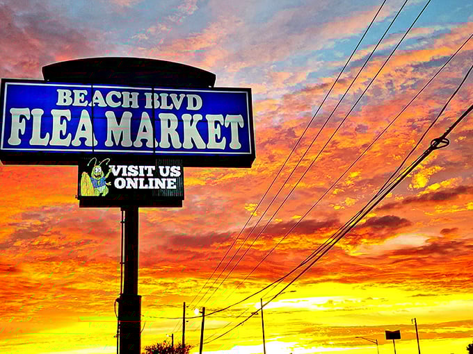 That iconic blue sign promises treasure hunts that would make pirates jealous of landlubbers.