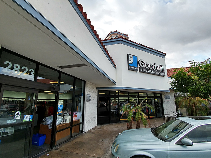 The Spanish-style architecture of this Figueroa Street Goodwill belies the treasure trove waiting inside. Like a piñata of possibilities, it's what's inside that counts.