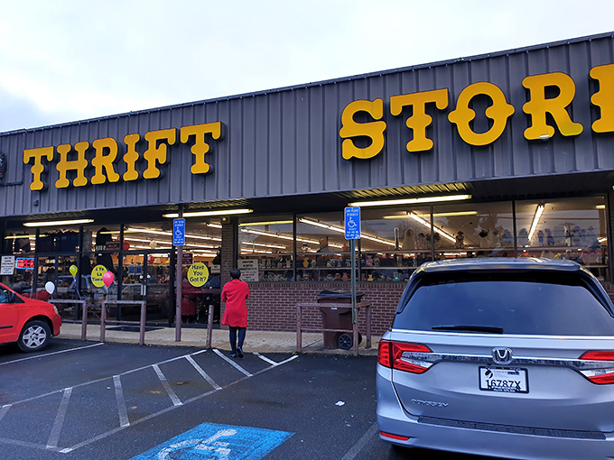 Those bold yellow letters aren't just signage—they're a siren call to treasure hunters across Virginia, promising adventures in bargain paradise.
