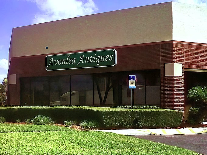 The unassuming exterior of Avonlea Antiques belies the wonderland within. Like finding a portal to the past behind this brick façade, treasure hunters are in for a delightful surprise.