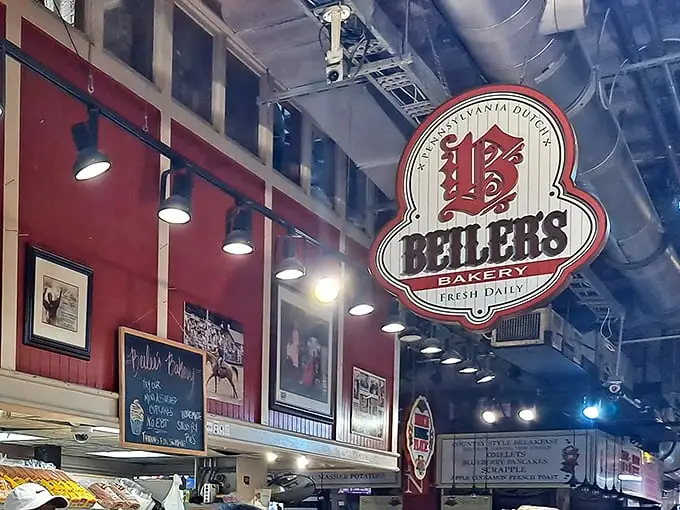 The iconic Beiler's sign hangs proudly in Reading Terminal Market, a beacon of hope for the sugar-deprived masses of Philadelphia.