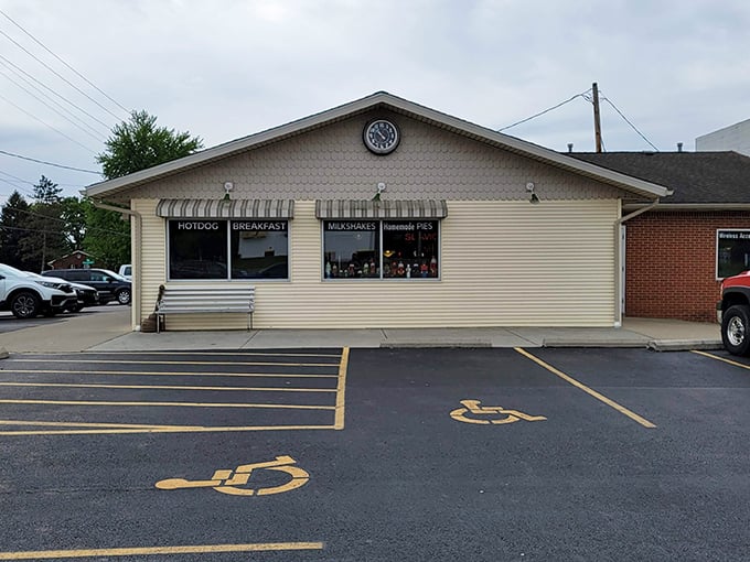 The unassuming exterior of Nutcracker Family Restaurant stands like a culinary secret waiting to be discovered. No fancy frills, just the promise of honest-to-goodness comfort food inside.