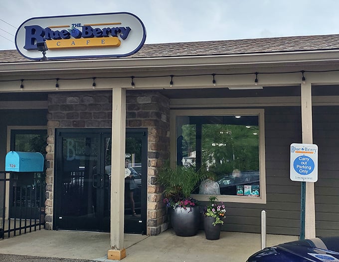 The unassuming exterior of The Blue Berry Café hides culinary treasures within, like finding a diamond in your breakfast cereal. Sometimes the best food comes in modest packages.