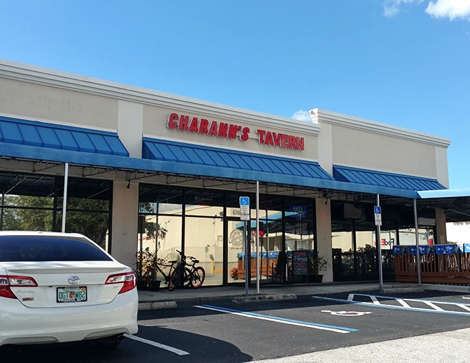 The unassuming storefront with its bright red sign and blue awnings – Florida's answer to Philadelphia's cheesesteak royalty.