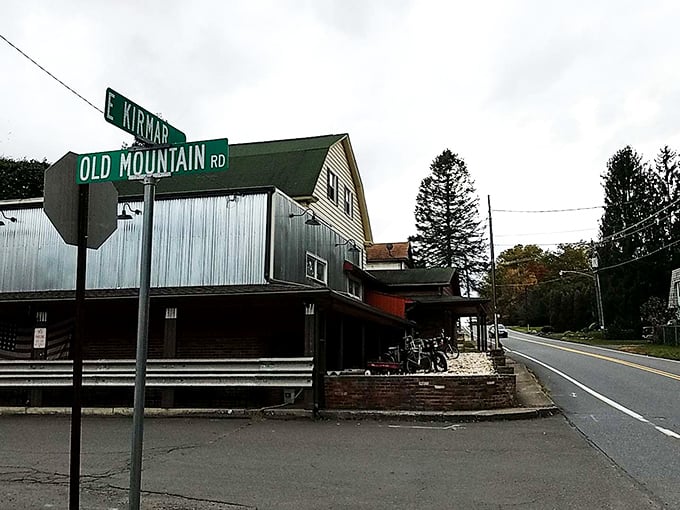 The unassuming exterior of R Bar and Grill proves once again that Pennsylvania's best food treasures often hide in plain sight, complete with rustic charm and vintage decor.