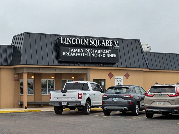 Even on overcast days, Lincoln Square's welcoming façade promises a warm interior and even warmer meals – the culinary equivalent of a reassuring hug.