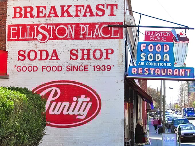 The iconic wall sign proudly announces "Good Food Since 1939," a promise this Nashville institution has kept for generations of hungry patrons.