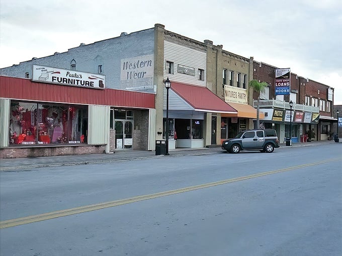 Main Street's vintage storefronts prove that sometimes the best shopping doesn't require a parking garage or valet service.