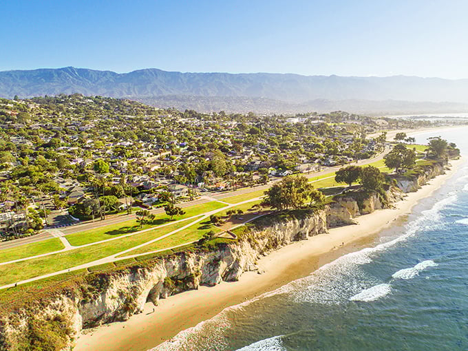 Where mountains embrace the sea in perfect harmony. Santa Barbara's coastline unfolds like nature's masterpiece, with dramatic cliffs meeting golden beaches.