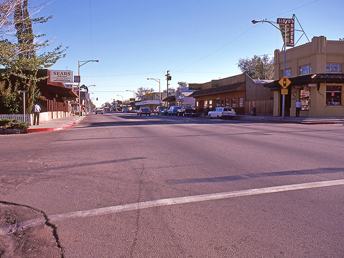 Main Street, Lone Pine: Where time slows down and the mountains speed up your heartbeat. Classic Americana with a Sierra backdrop.