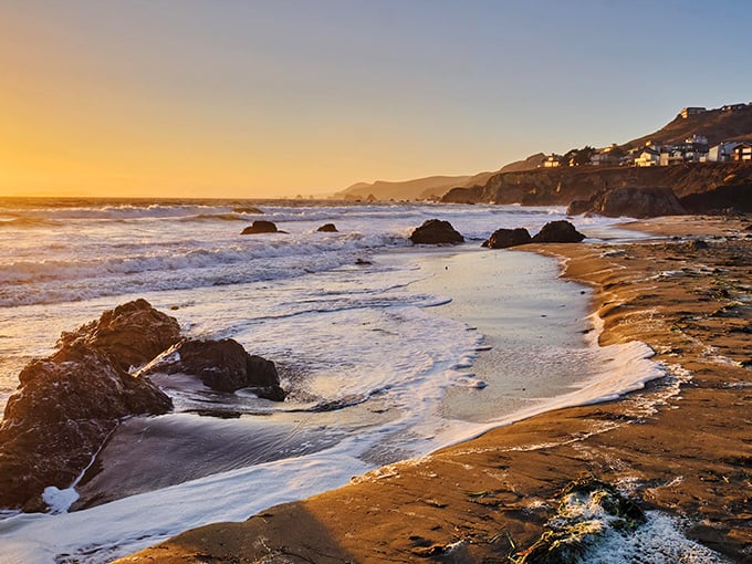 Nature's infinity pool meets the Pacific, where every wave writes a different story in the sand.