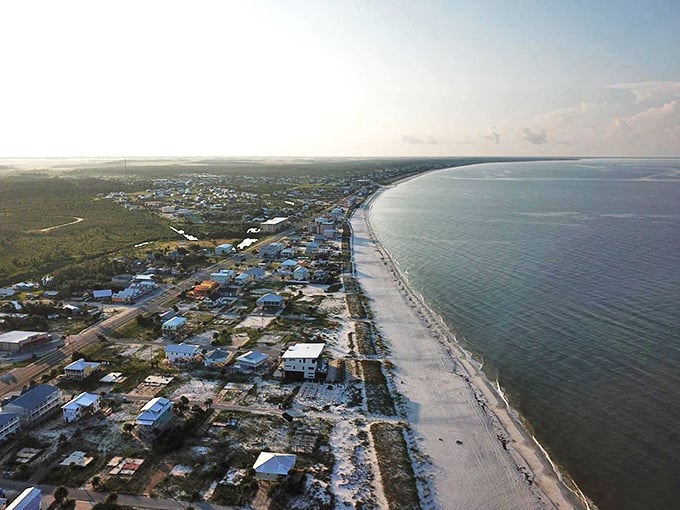 The ultimate bird's-eye view of Mexico Beach's pristine coastline. Where sugar-white sand meets emerald waters without high-rise interruptions.