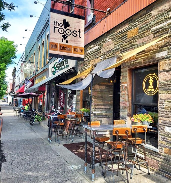 The Roost beckons from downtown Wellsboro like that friend who always knows the best spots nobody else has discovered yet.