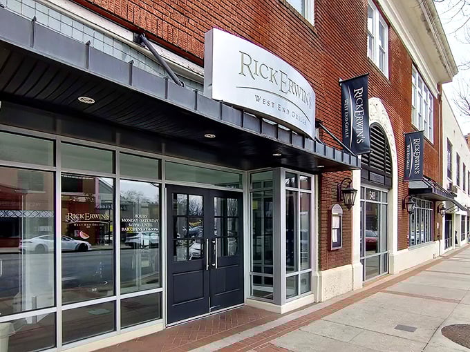 The classic brick façade with elegant signage promises what every great steakhouse should: a memorable meal without unnecessary flash or pretension.