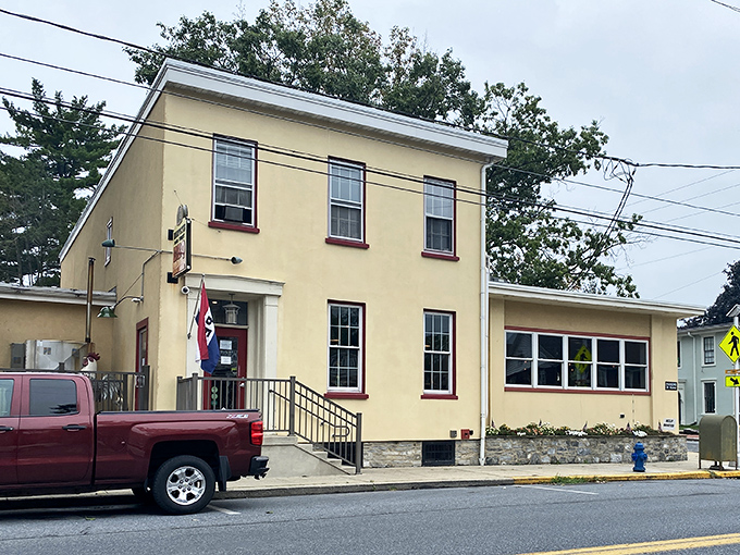 The unassuming yellow exterior of Harvey's Main Street BBQ in Mount Joy hides a smoky paradise within. Like finding a diamond in your backyard.