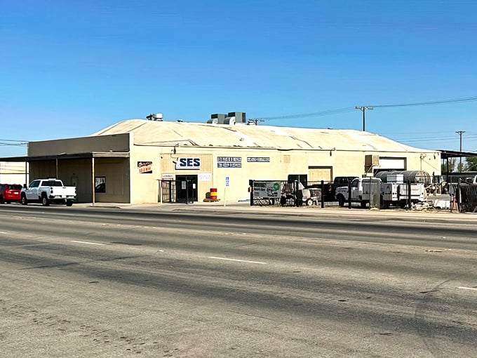 This industrial building might not win architectural awards, but in Calipatria's economy, practical structures like this represent something more valuable than aesthetics: jobs.