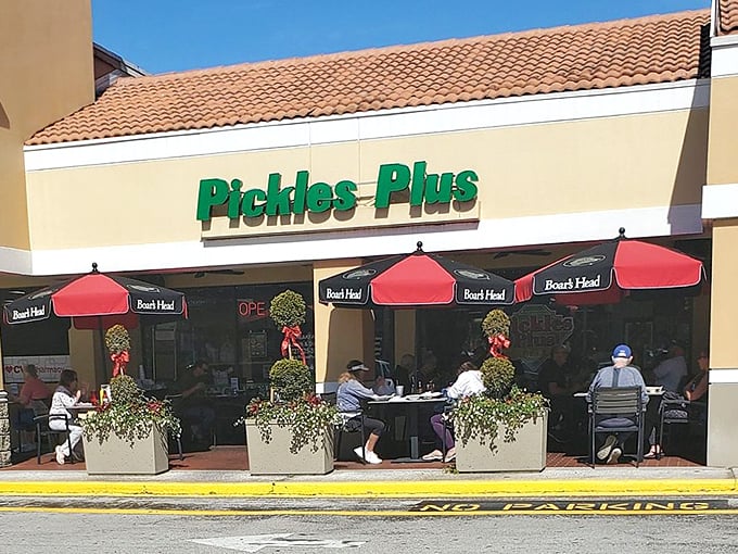 The humble exterior of Pickles Plus belies the culinary treasures within—proof that in Florida, the best sandwiches often hide behind the most unassuming storefronts.