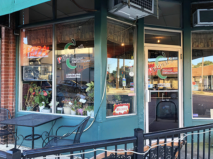 The wide glass windows and brick exterior of Pepper's might make you drive right past — but that would be the culinary equivalent of missing the last train to paradise.