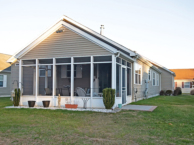 Single-story living at its finest. Southern Meadow homes feature attached garages, welcoming front porches, and meticulously maintained lawns—no mowing required!