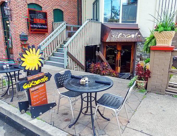 Stone walls and warm lights whisper "come in" – resistance is futile when pasta this good awaits inside.