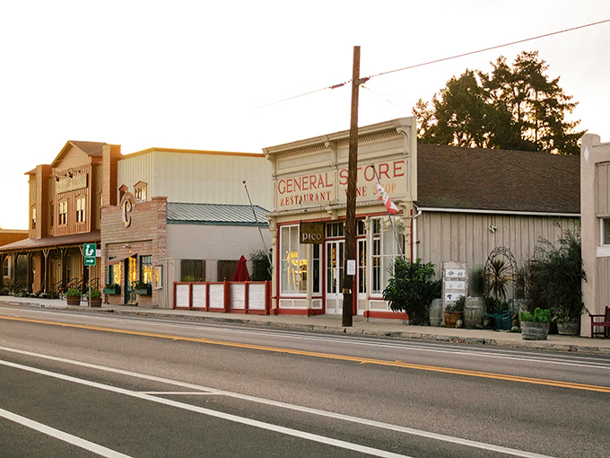 Bell Street stretches before you like a movie set where Westerns meet wine country. The perfect main drag for an afternoon stroll.