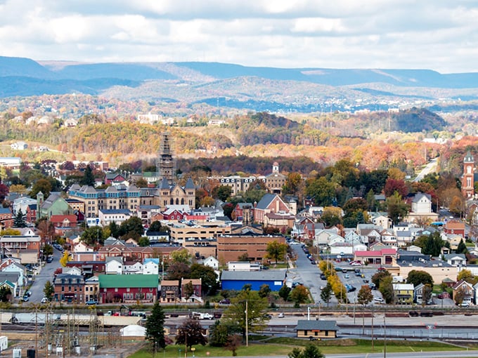 Nestled among Pennsylvania's rolling hills, Hollidaysburg unfolds like a storybook town where autumn paints the surrounding landscape in nature's most extravagant color palette.