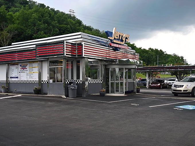 The red, white, and blue striped awning of Jerry's isn't just retro-cool—it's a beacon of hope for the hungry souls of Beaver, Pennsylvania.