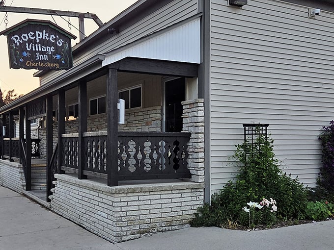 Small-town charm meets culinary tradition at this unassuming roadside haven. The modest exterior hides Wisconsin's prime rib paradise.
