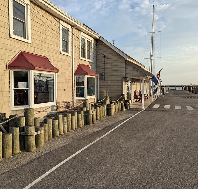 With its simple bayside charm, Waterman’s Crab House quietly welcomes visitors to Rock Hall—where some of Maryland’s best seafood is waiting just beyond the docks.