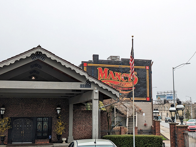 Classic steakhouse charm meets Toledo sophistication in this welcoming exterior that promises culinary adventures within.