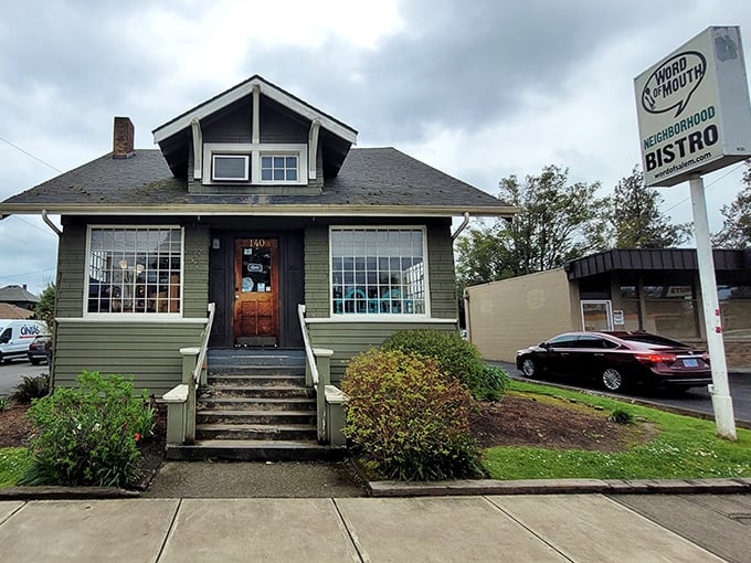 This charming craftsman bungalow houses Salem's worst-kept culinary secret, beckoning hungry pilgrims with promises of breakfast nirvana.