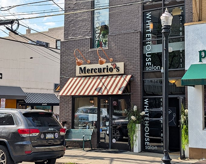 The unassuming storefront of Mercurio's in Shadyside might not stop traffic, but locals know this modest façade hides pizza greatness within.