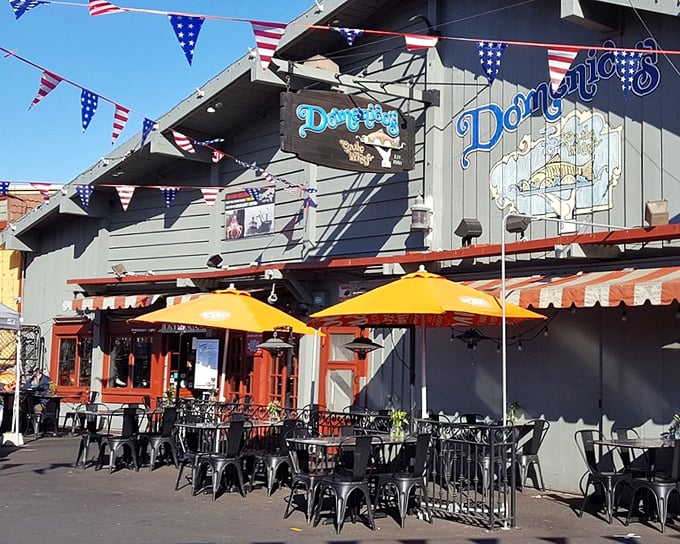 The unassuming orange doorway of Domenico's hides culinary treasures within – like finding an Italian grandmother's kitchen on Fisherman's Wharf.