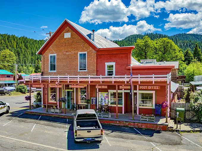 The historic red brick post office isn't just a building—it's Johnstonville's community hub where neighbors become friends and mail becomes an excuse for conversation.