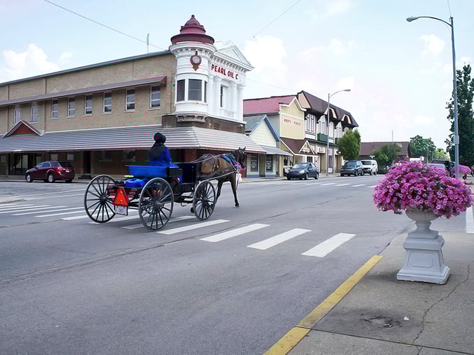 Where horse-drawn buggies and historic storefronts coexist peacefully – downtown Berne offers a glimpse into a simpler time without sacrificing charm.