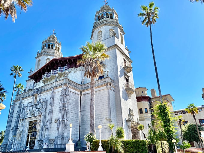 The twin bell towers of Casa Grande rise majestically against the California sky, like Mediterranean sentinels guarding a billionaire's dream come true.