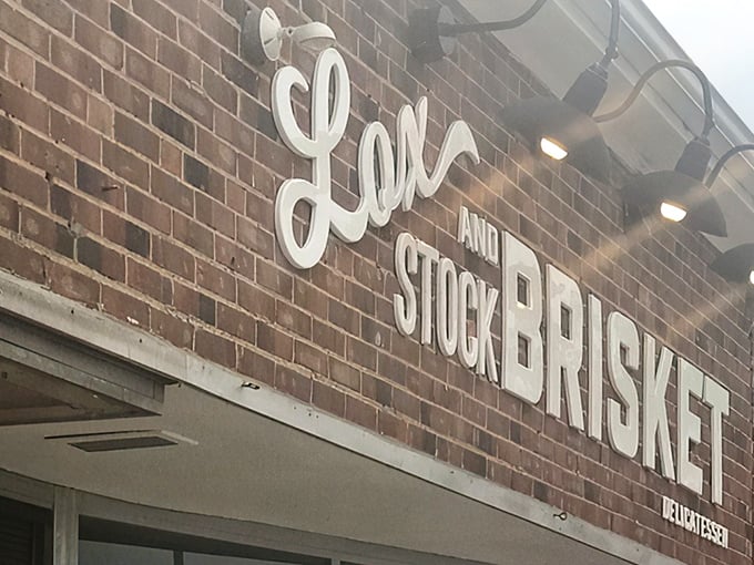 The brick facade with bold white lettering isn't just signage—it's a promise of deliciousness waiting inside this unassuming Shaker Heights gem.