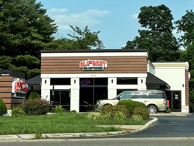 The unassuming exterior hides a treasure trove of deli delights that would make any food lover weak in the knees.