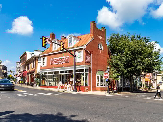 Doylestown's historic downtown looks like it was plucked from a Hallmark movie set, complete with charming brick buildings and that small-town magic you can't manufacture.