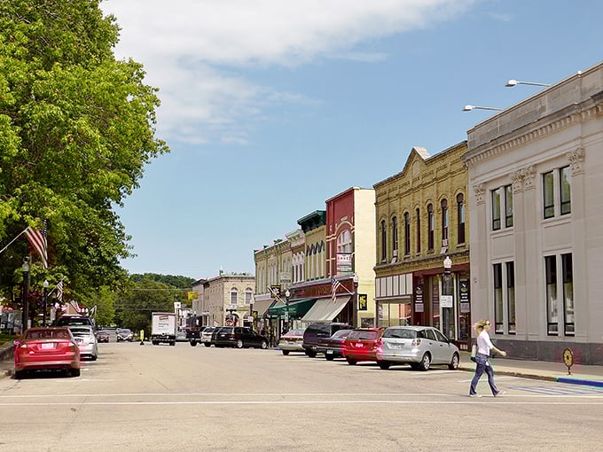Baraboo's historic downtown looks like it was plucked from a Hallmark movie, complete with charming storefronts and small-town bustle that never feels rushed.