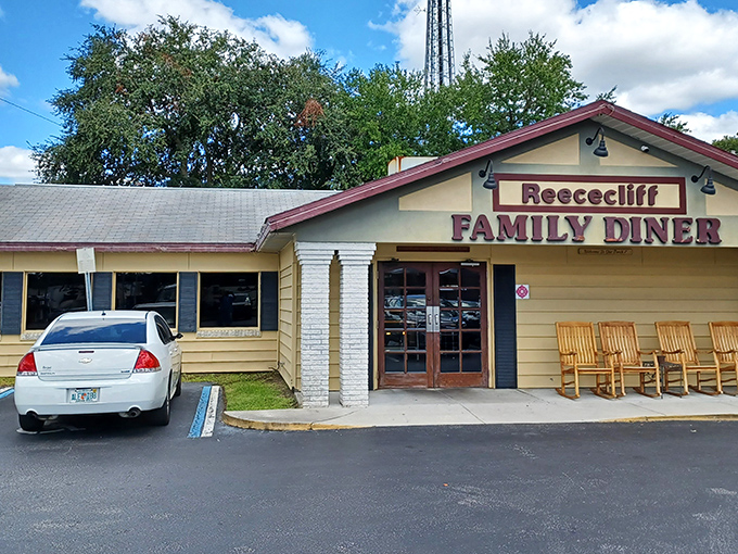 The unassuming yellow exterior of Reececliff Family Diner promises no frills, just honest-to-goodness food that'll make your taste buds stand up and salute.