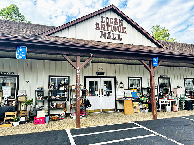 Welcome to treasure hunter paradise! The unassuming exterior of Logan Antique Mall belies the wonderland of vintage discoveries waiting inside.