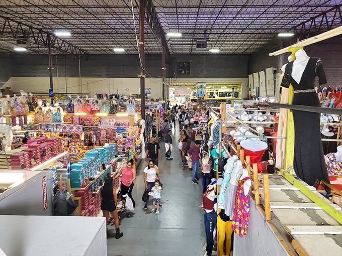 This aerial view reveals a treasure hunter's paradise where every aisle promises discoveries worth celebrating.