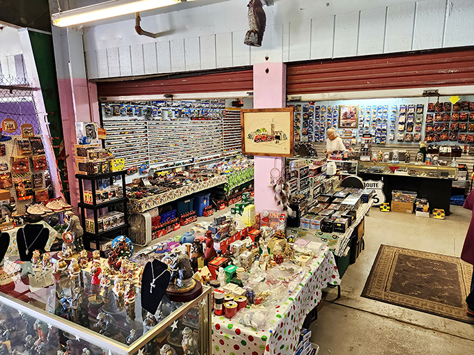 Treasure hunter's paradise! This collectibles booth showcases everything from vintage figurines to jewelry, where one person's forgotten knickknack becomes another's prized possession.